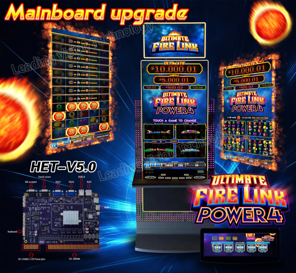 Fire Link Power 4 Game Board – Industrial and Gaming Touch Screen & Monitor